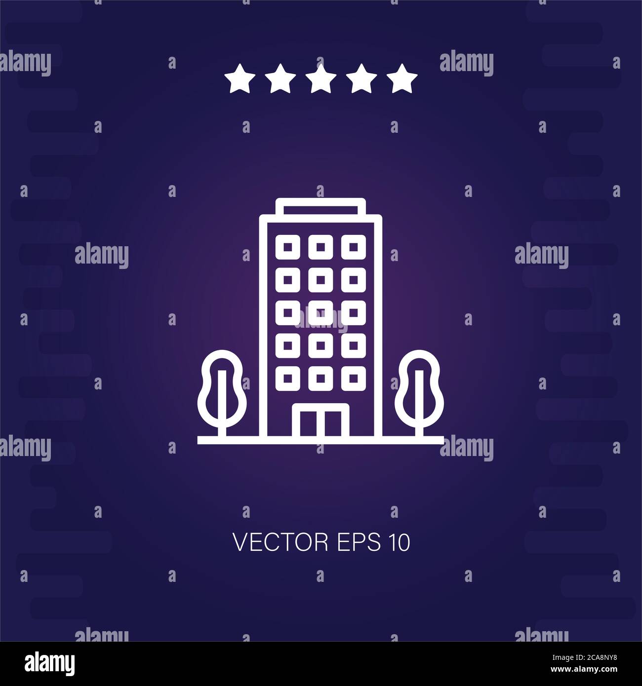 office building vector icon modern illustration Stock Vector Image ...