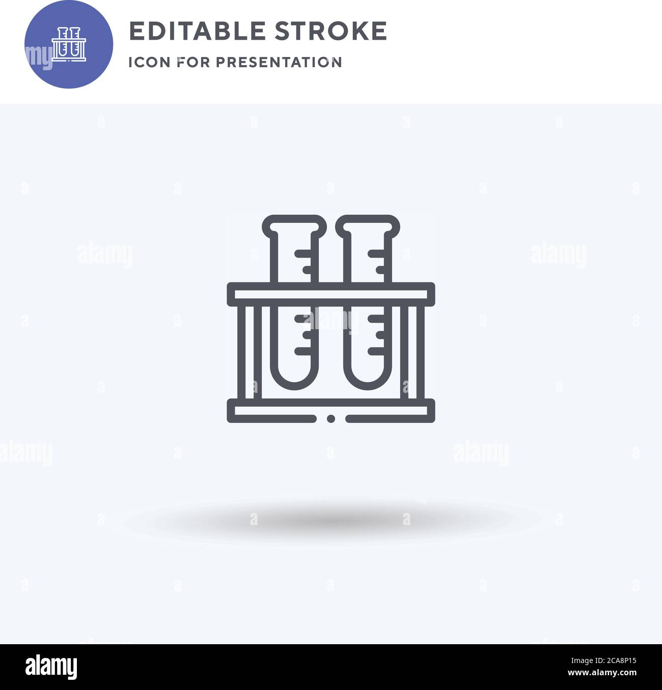 Test Tubes icon vector, filled flat sign, solid pictogram isolated on ...