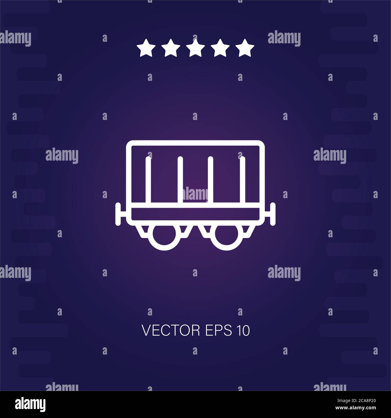 wagon vector icon modern illustration Stock Vector Image & Art - Alamy
