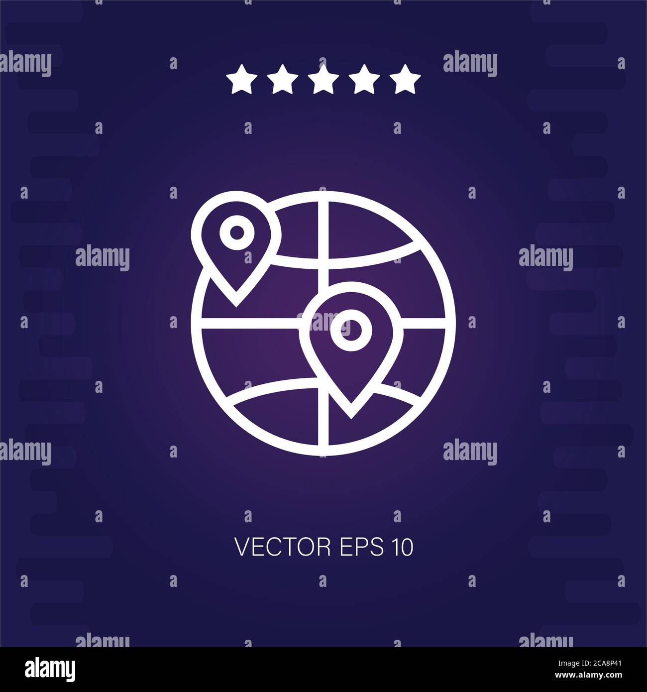 planet earth vector icon modern illustration Stock Vector Image & Art ...