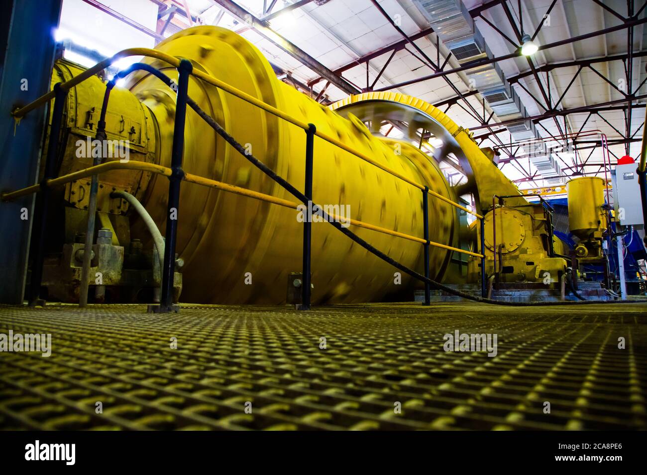 Akbakay/Kazakhstan - April 23 2012: Ore dressing mill (factory ball ...