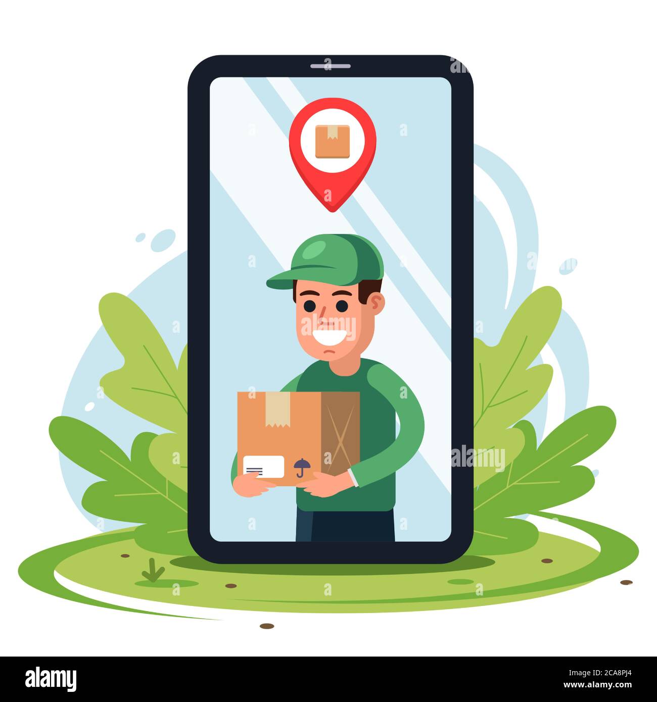 Track your parcel Stock Vector Images - Alamy