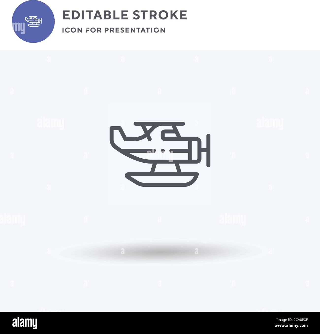 Light Aircraft icon vector, filled flat sign, solid pictogram isolated ...