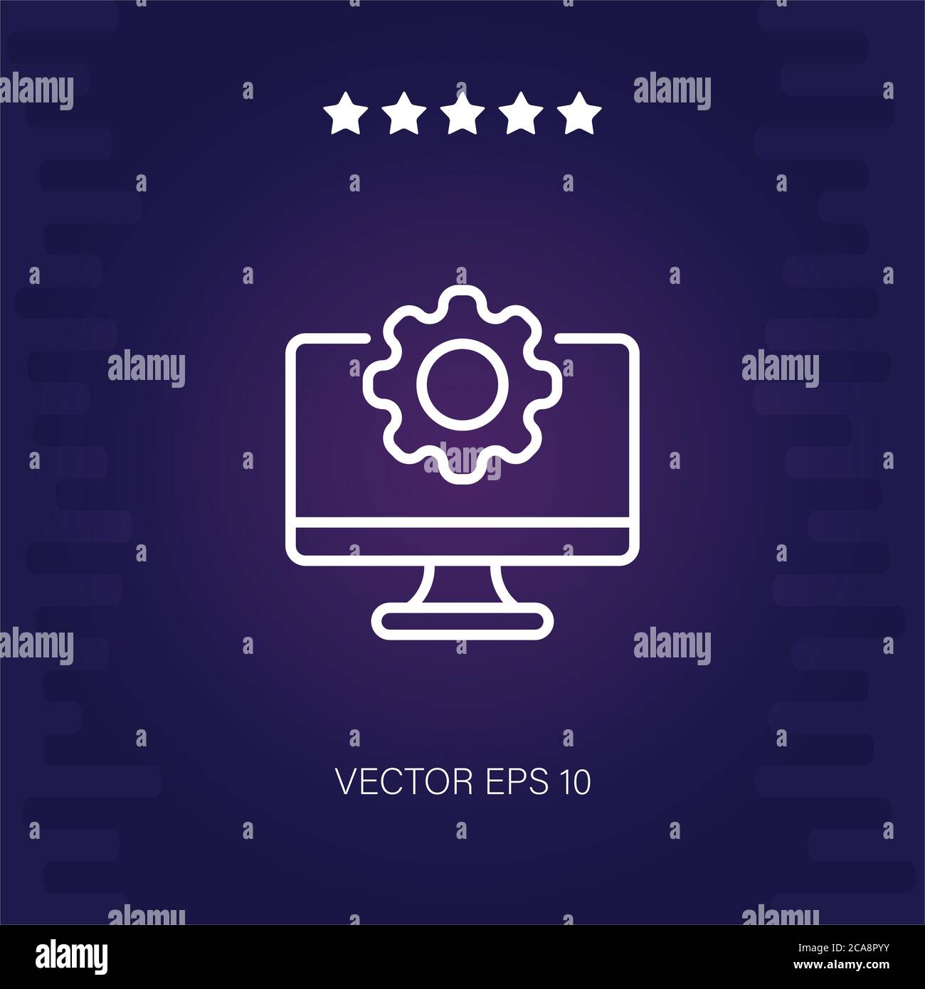 settings vector icon modern illustration Stock Vector Image & Art - Alamy