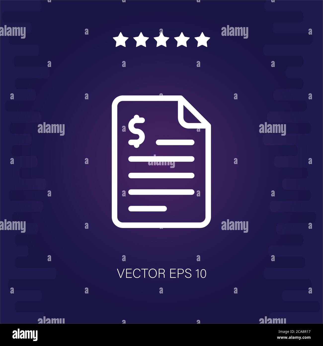invoice vector icon modern illustration Stock Vector Image & Art - Alamy