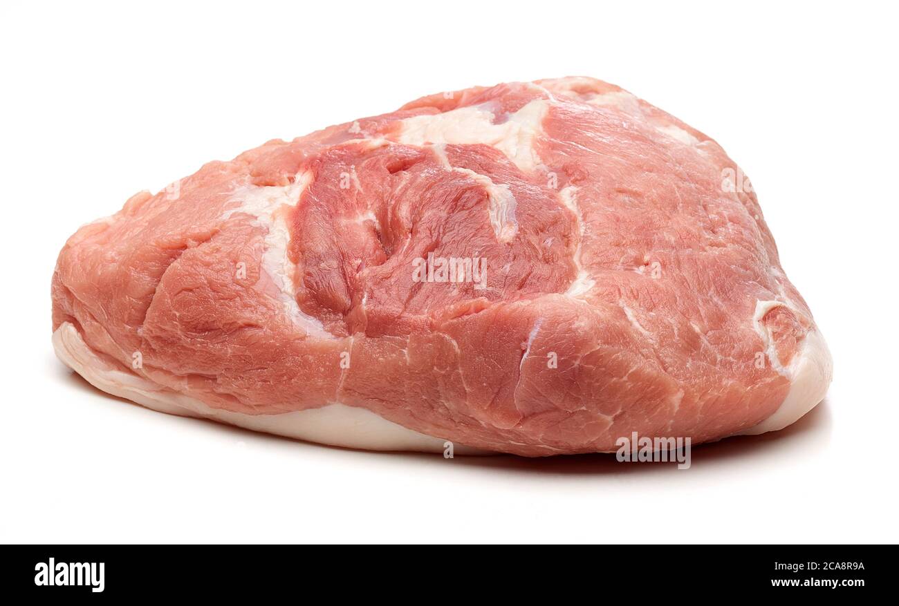 Fresh raw pork meat isolated on white Stock Photo - Alamy