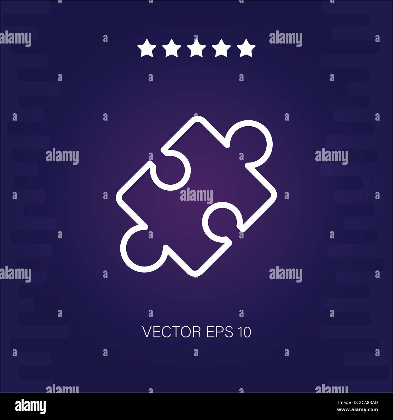 puzzle vector icon modern illustration Stock Vector Image & Art - Alamy