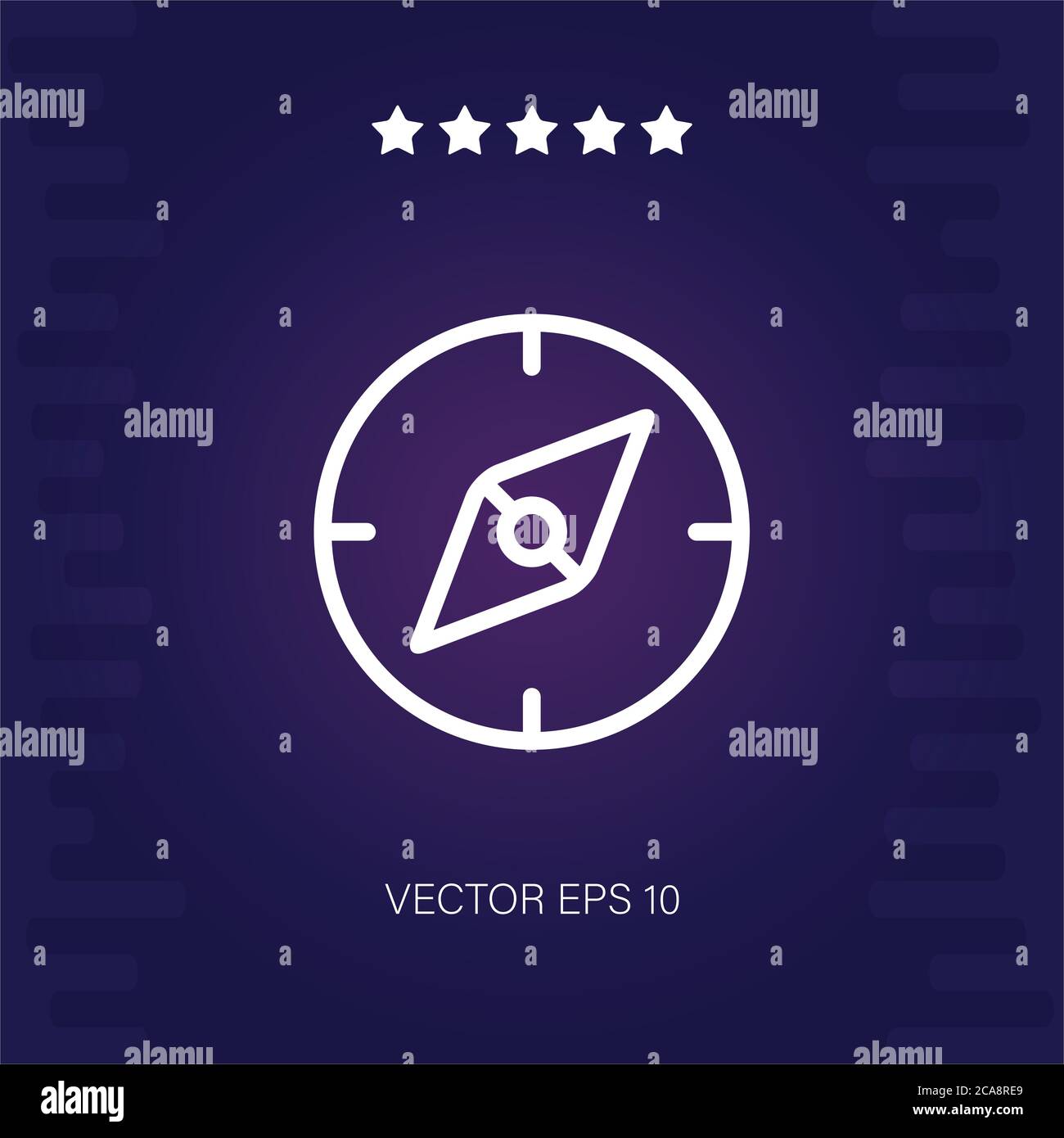 compass vector icon modern illustration Stock Vector Image & Art - Alamy