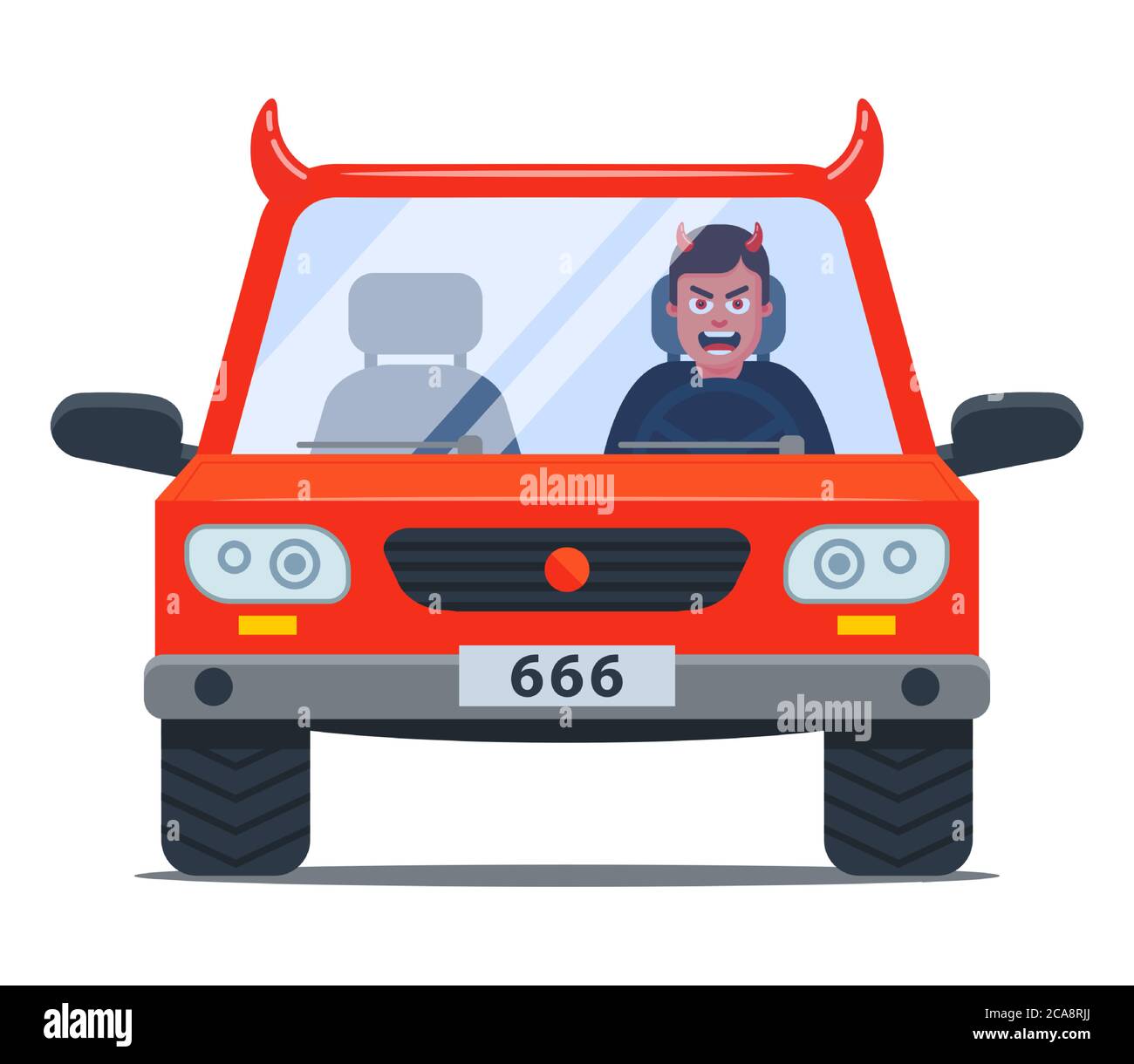 Aggressive driving Stock Vector Images - Alamy