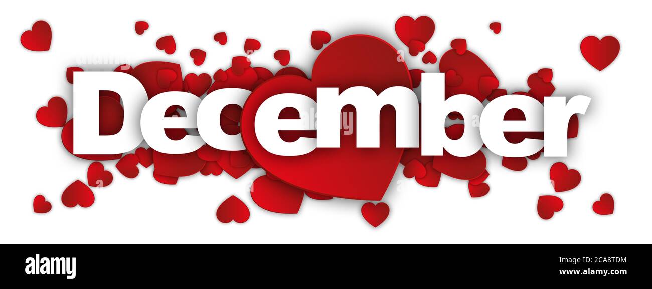 Design text hello december Cut Out Stock Images & Pictures - Alamy