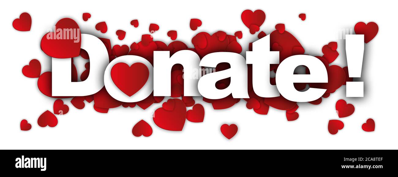 donate label Stock Photo - Alamy