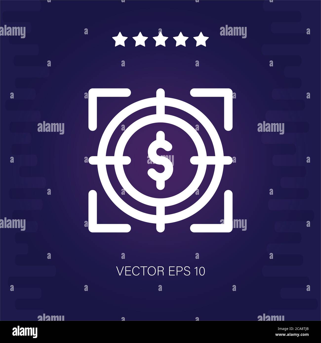target vector icon modern illustration Stock Vector Image & Art - Alamy