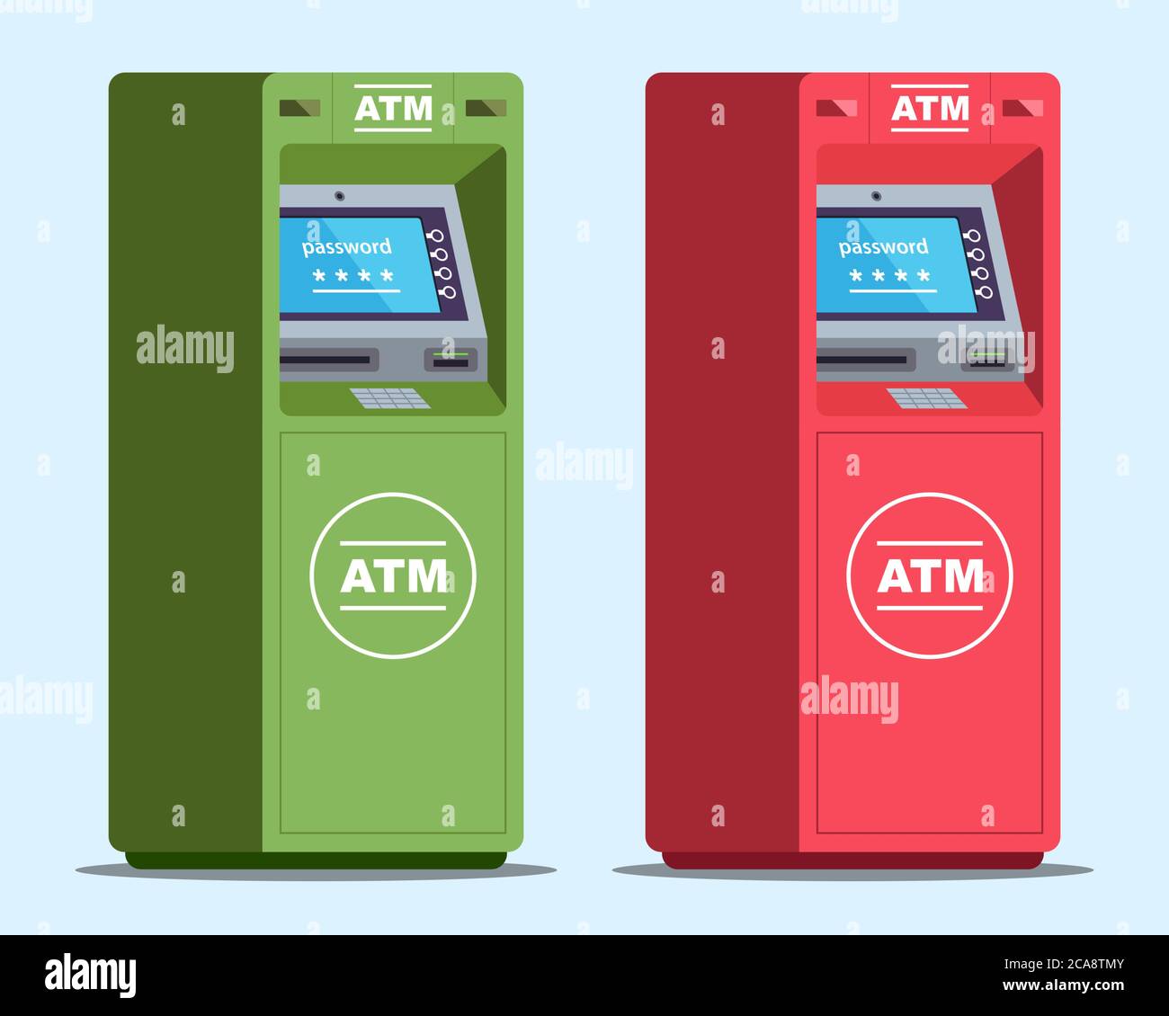 Banking machines Stock Vector Images - Alamy