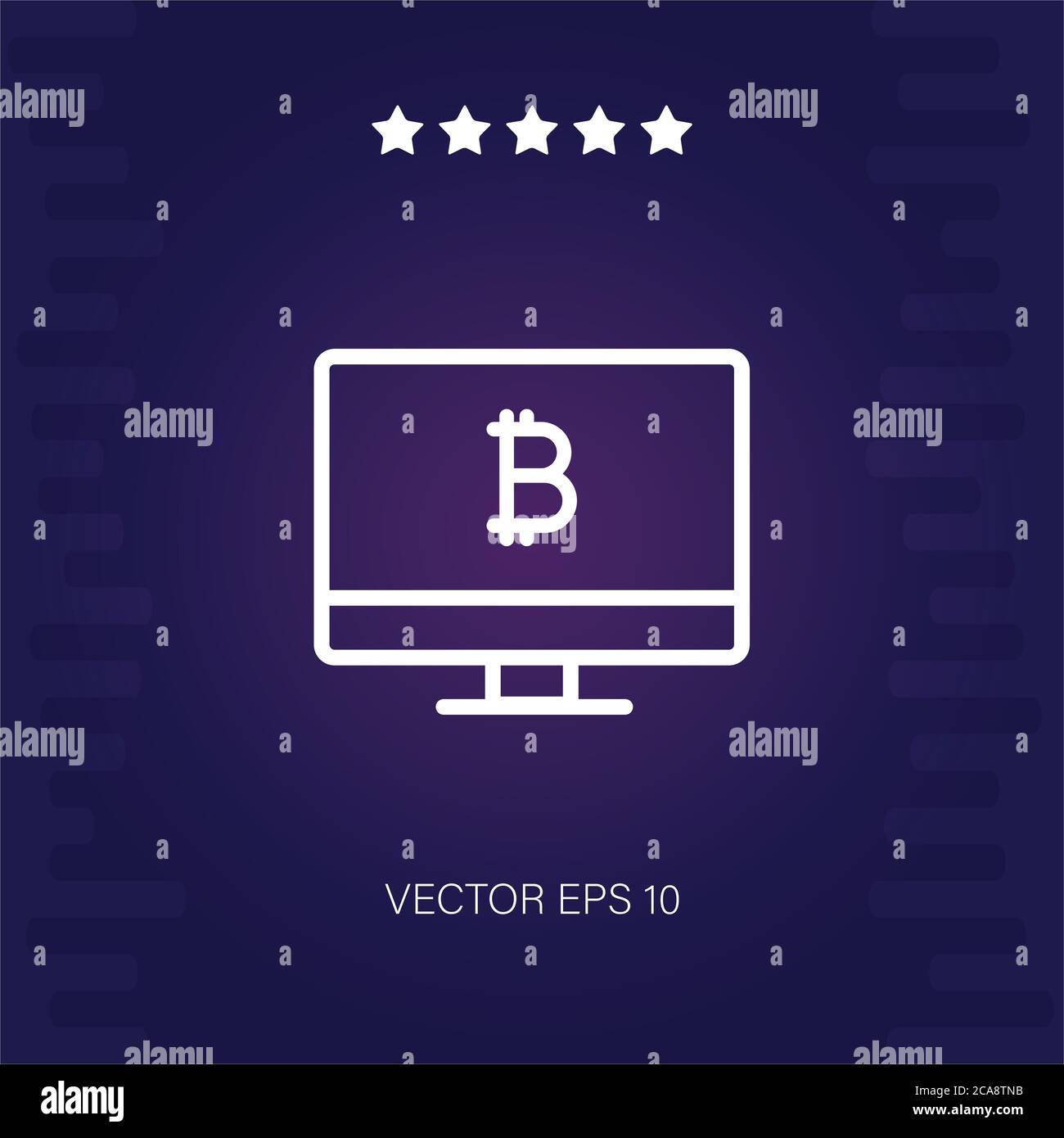 bitcoin vector icon modern illustration Stock Vector Image & Art - Alamy