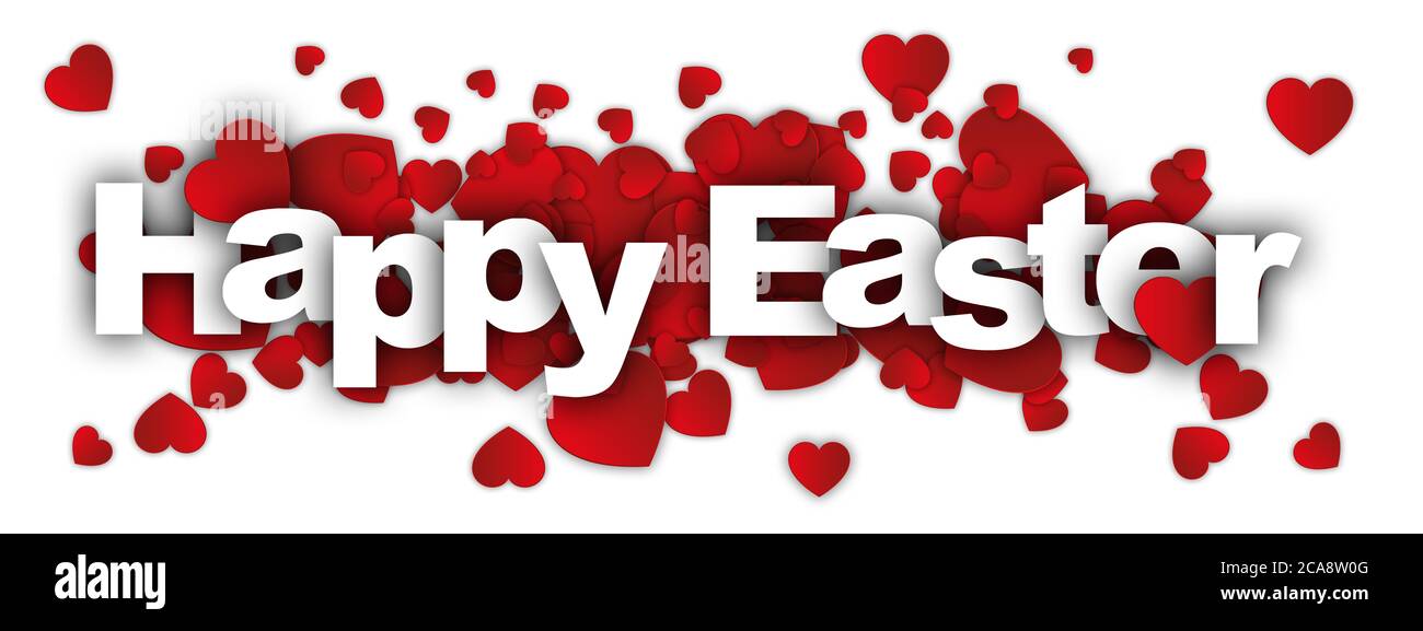 Easter egg heart decoration Cut Out Stock Images & Pictures - Alamy