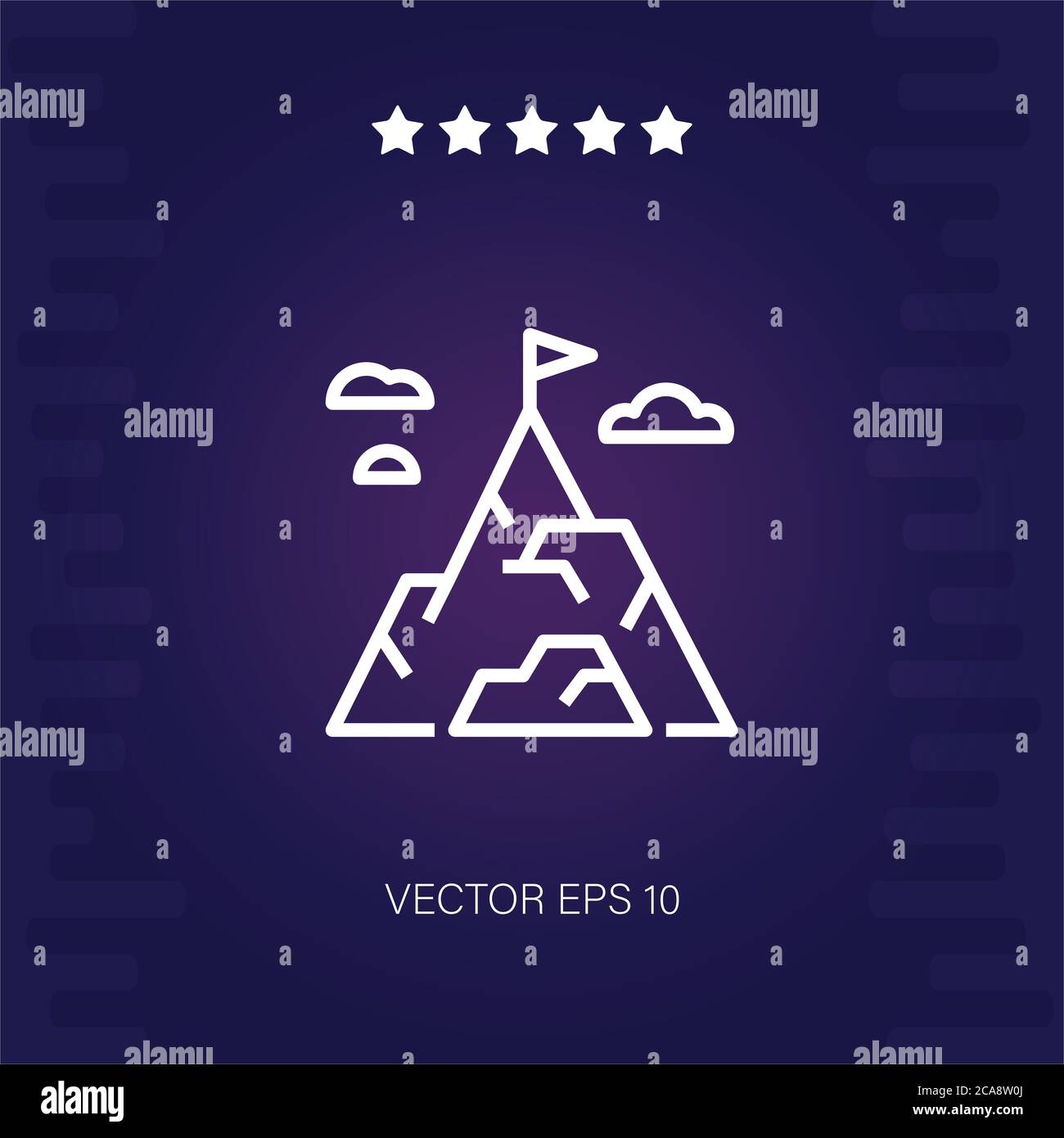 mission vector icon modern illustration Stock Vector Image & Art - Alamy
