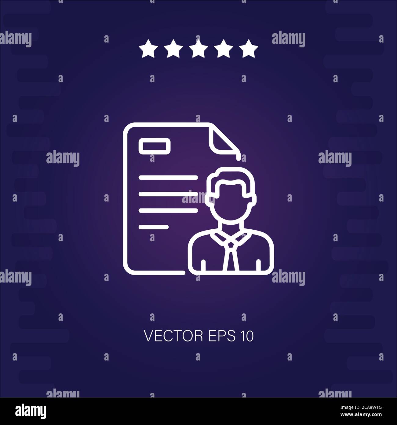 CV vector icon modern illustration Stock Vector Image & Art - Alamy