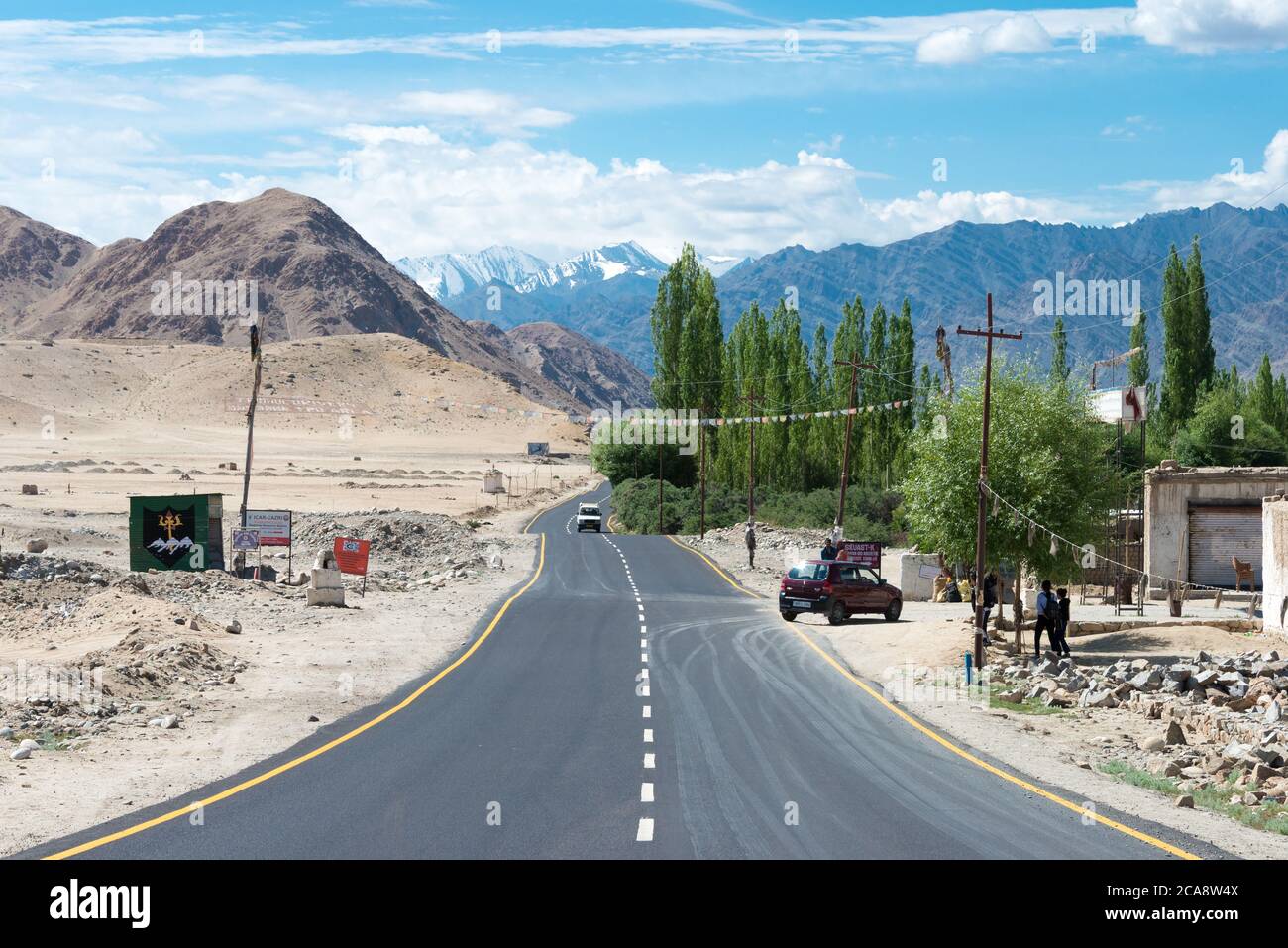 Ladakh, India - Leh-Manali Highway at Stakna Village in Ladakh, Jammu ...