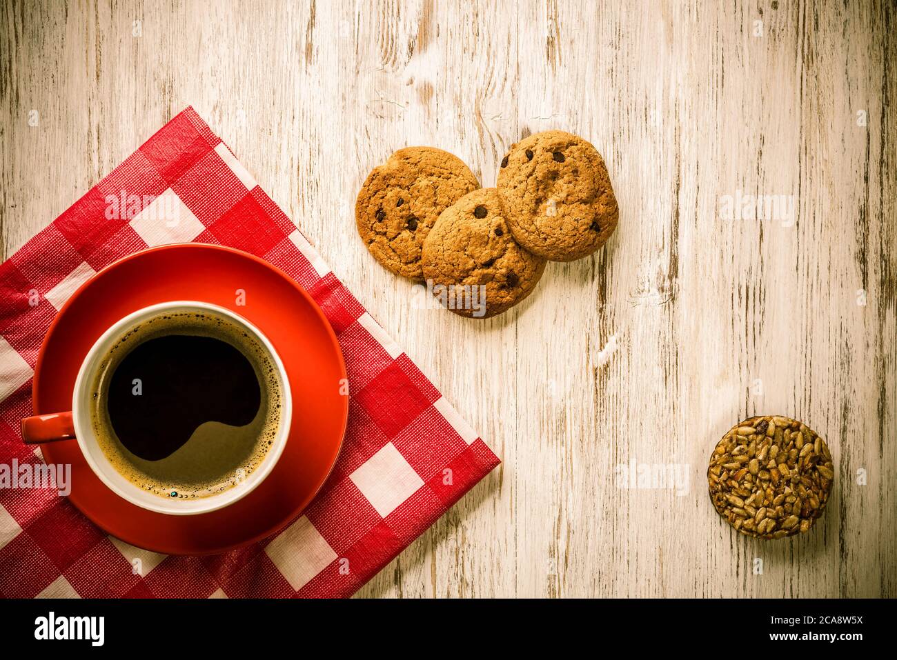 Cup of refreshing coffee Stock Photo - Alamy