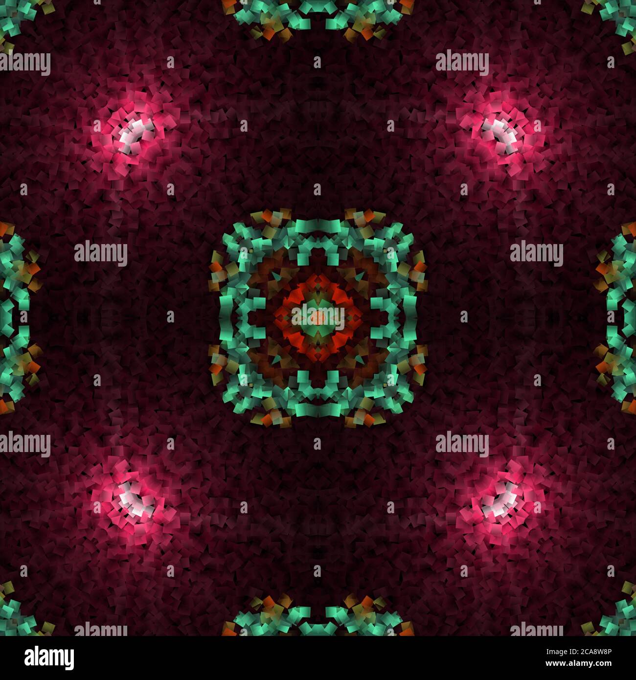 Purple supernova Creative pattern with symmetric geometric ornament ...