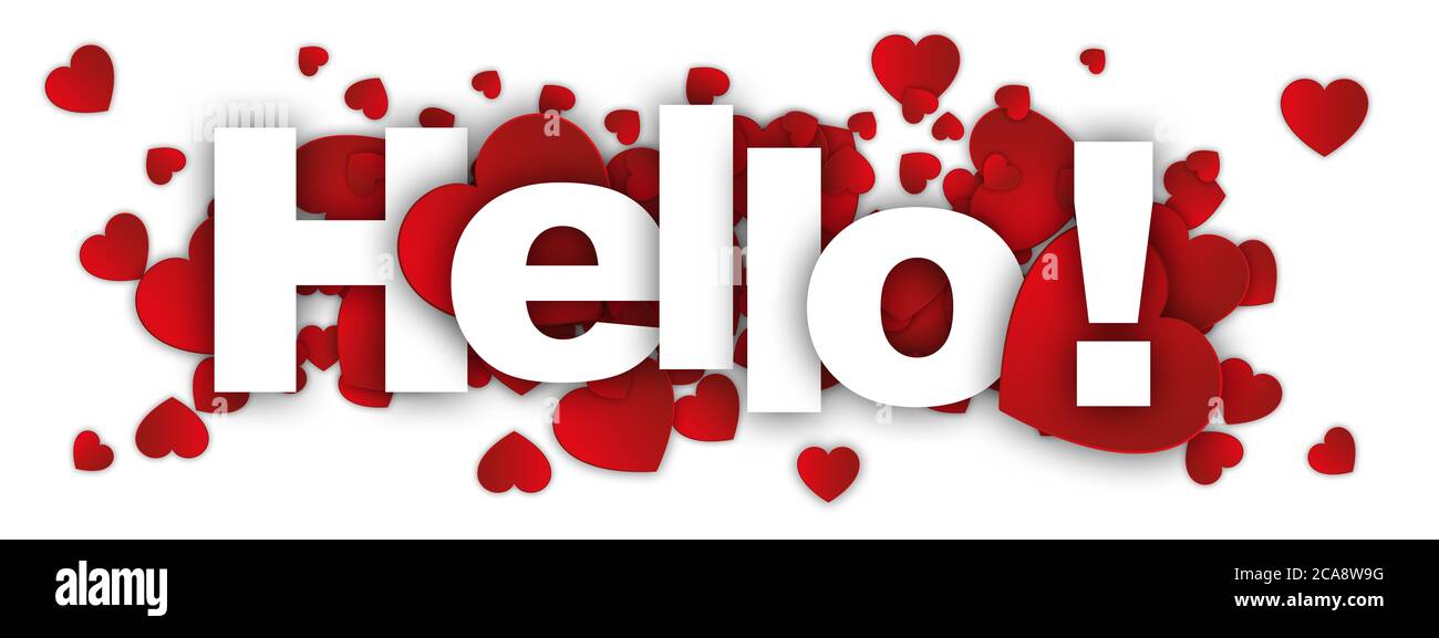 Hello single word Cut Out Stock Images & Pictures - Alamy