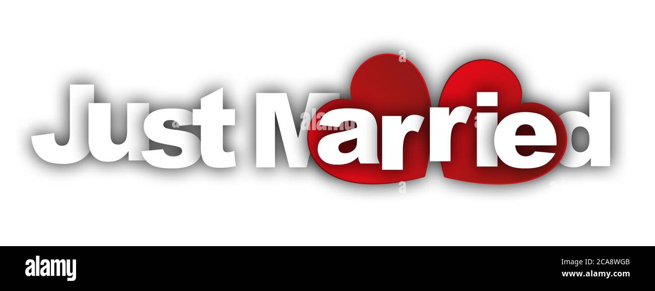 Just married Cut Out Stock Images & Pictures - Alamy