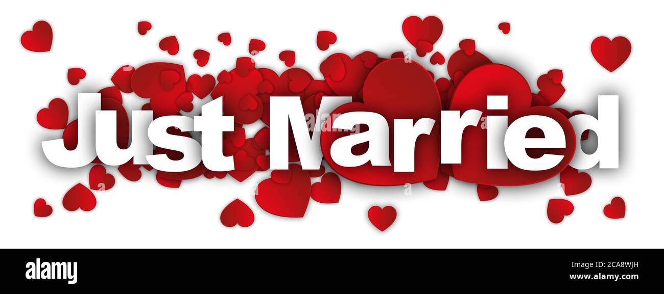 Just married Cut Out Stock Images & Pictures - Alamy