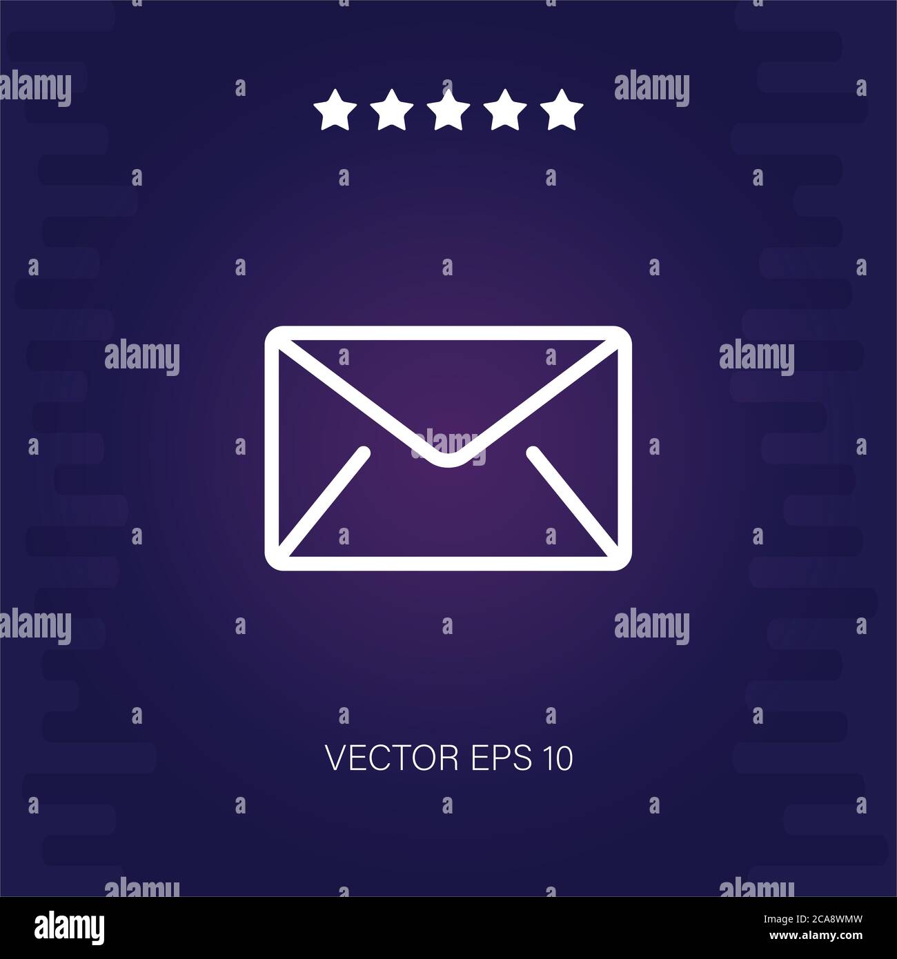 mail vector icon modern illustration Stock Vector Image & Art - Alamy