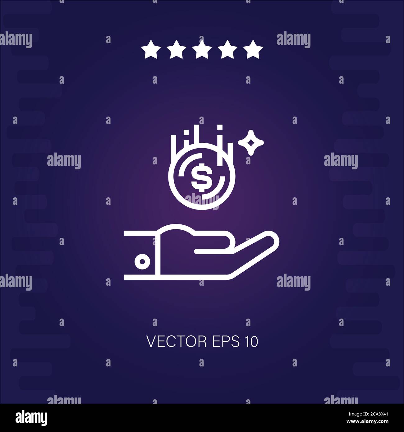 earn vector icon modern illustration Stock Vector Image & Art - Alamy