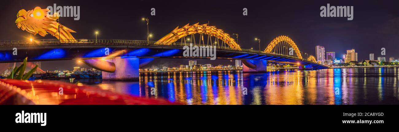 Dragon River Bridge Rong Bridge in Da Nang, Vietnam Stock Photo - Alamy