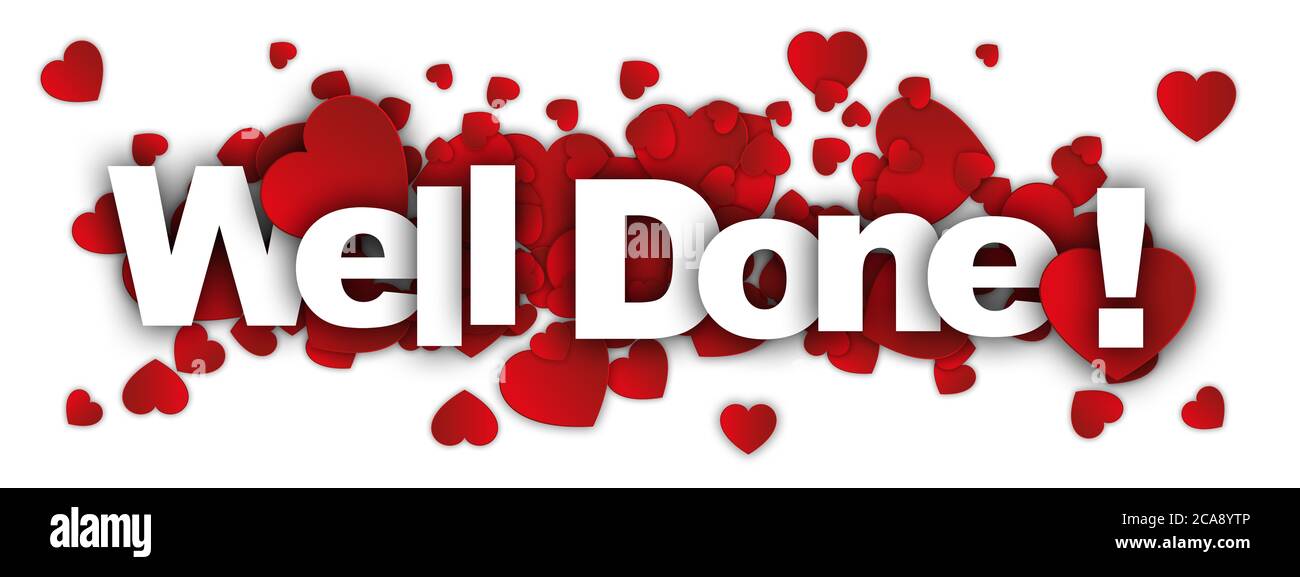 well done label Stock Photo - Alamy