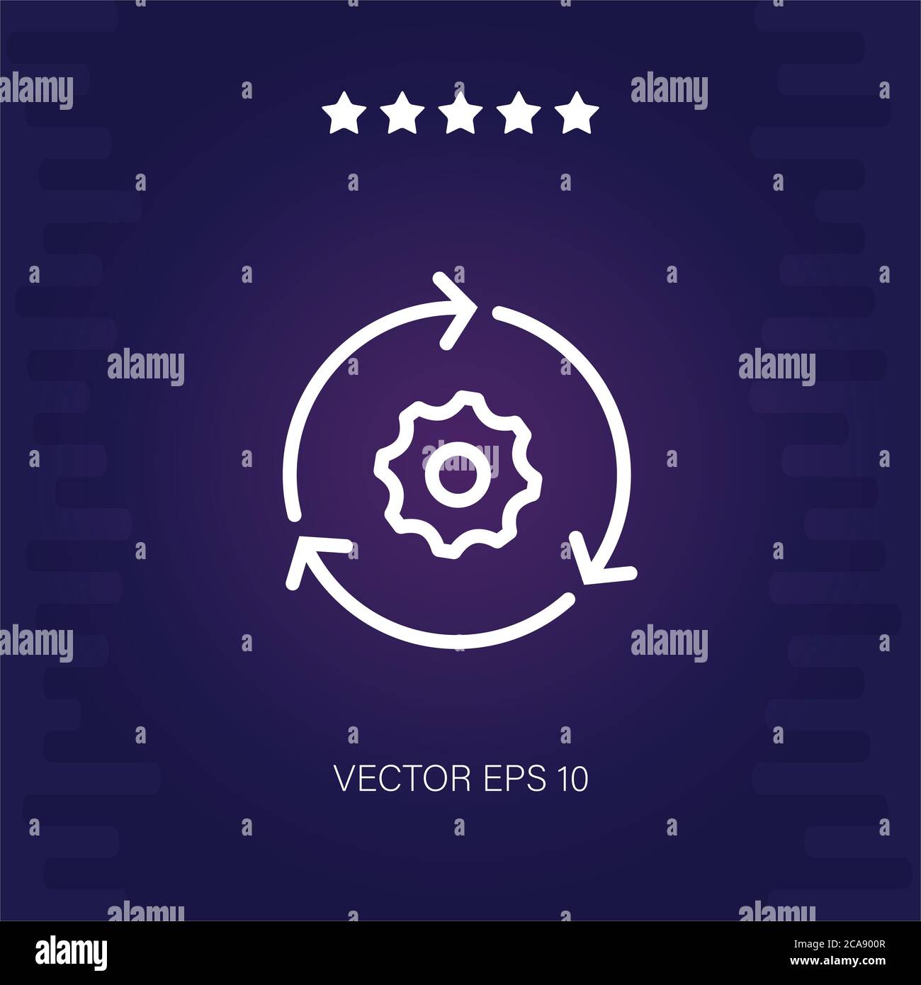 settings vector icon modern illustration Stock Vector Image & Art - Alamy