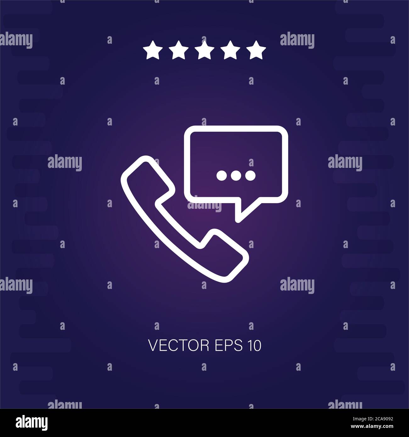 telephone vector icon modern illustration Stock Vector Image & Art - Alamy