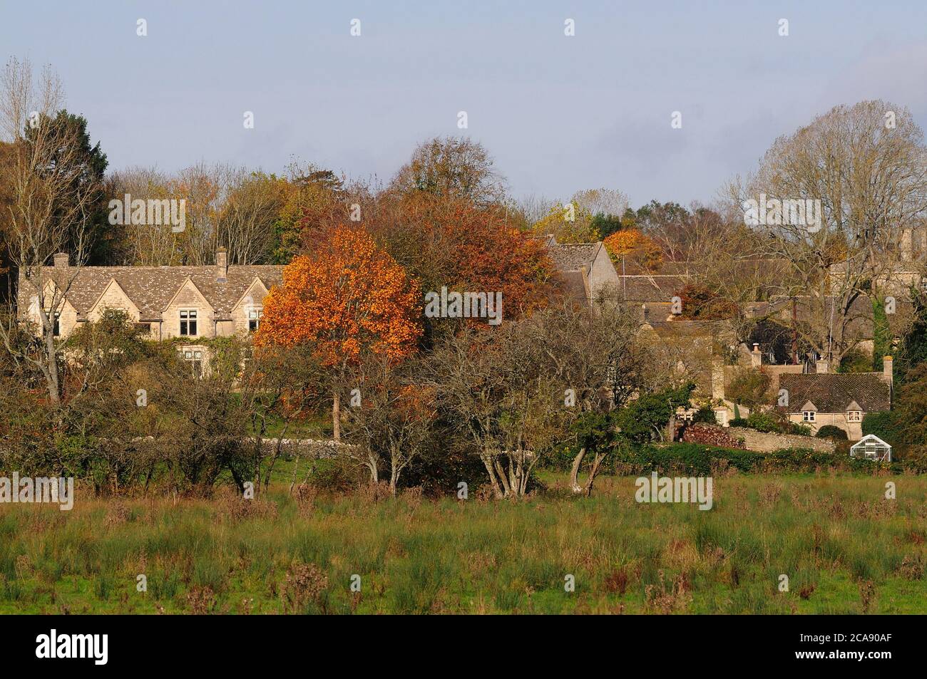 The Cotswold village of Winson, Gloucestershire, England Stock Photo ...