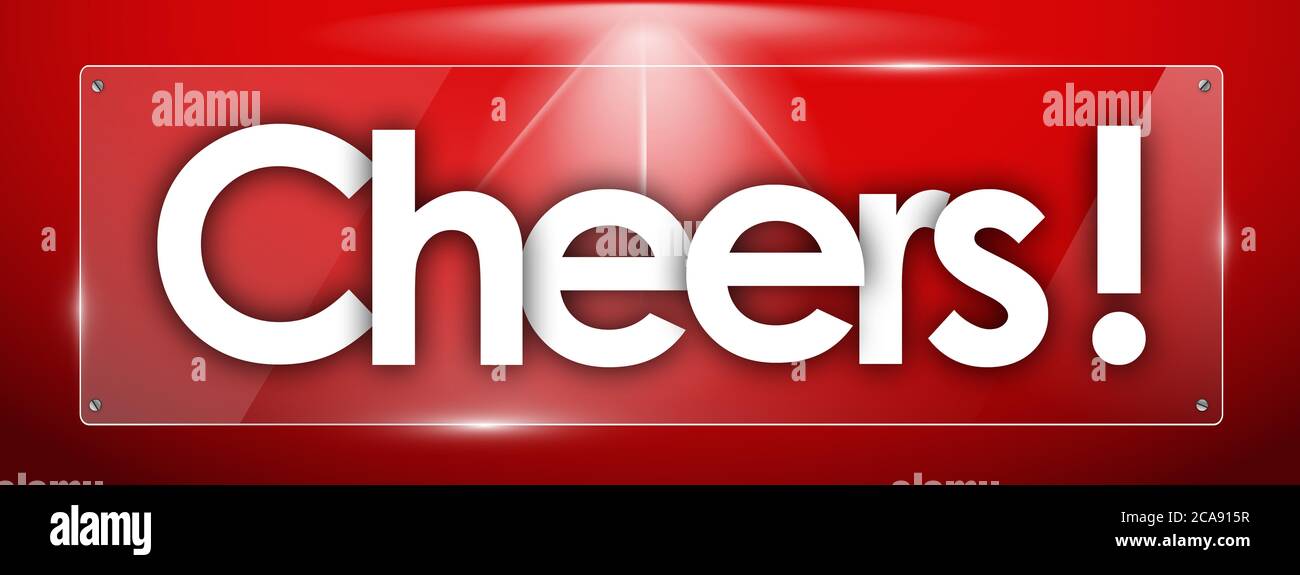 Cheers word hi-res stock photography and images - Alamy