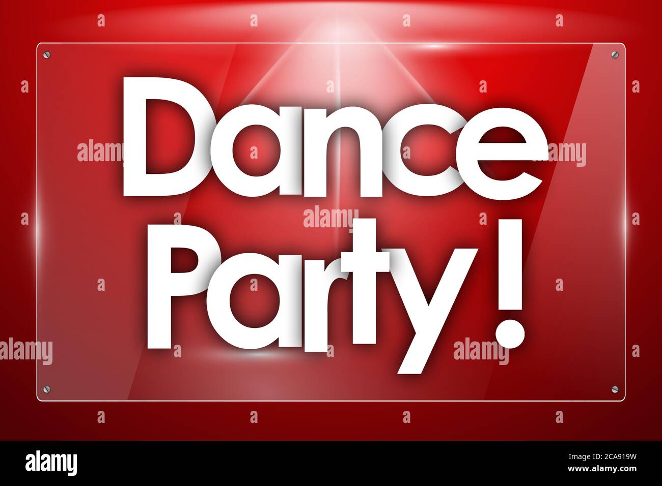 Dance Party word in colored rectangles background Stock Photo - Alamy
