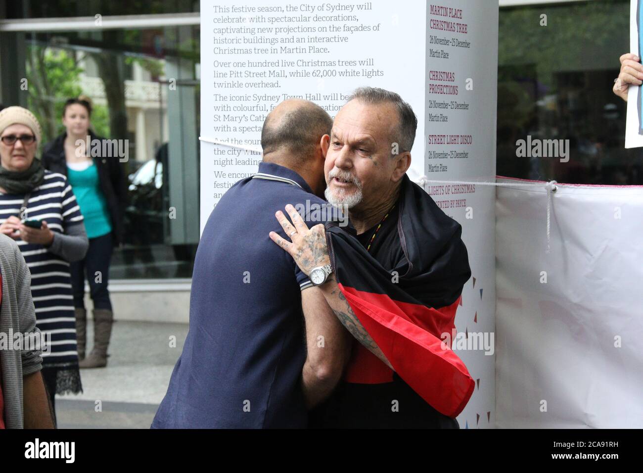 Reclaim Australia counter protest. Pictured: Ahmed Aboushabana and ...