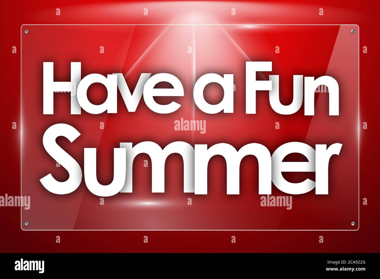 Have a Fun summer, word in colored rectangles background Stock Photo ...