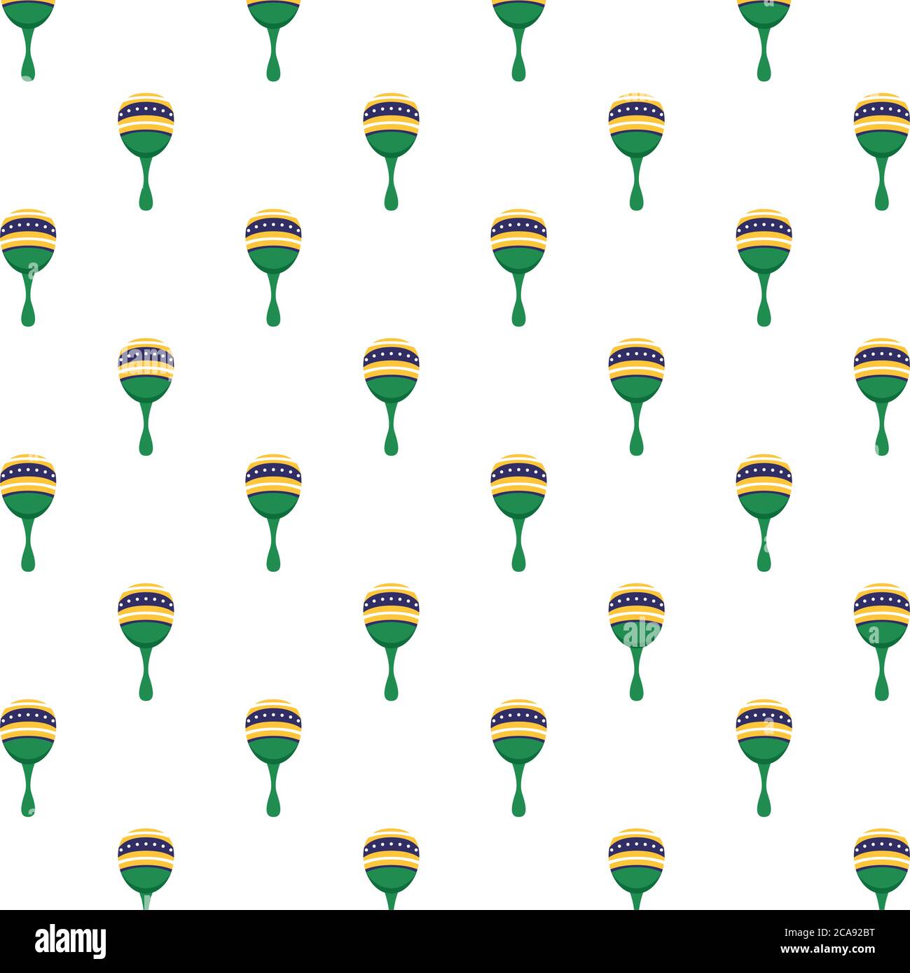 maracas with brazil flag pattern background vector illustration design ...