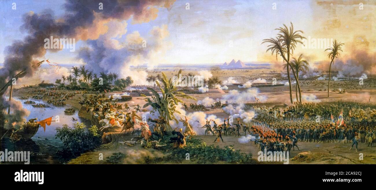 Battle of the Pyramids, July 21st 1798 (Napoleon Bonaparte, Battle of ...