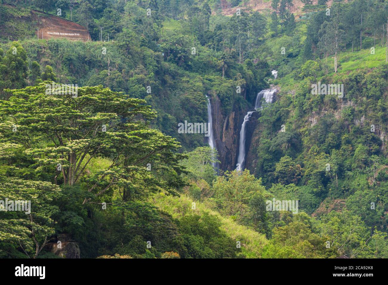 Ramboda Falls, Ramboda, Nuwara Eliya, Central Province, Sri Lanka, Asia ...
