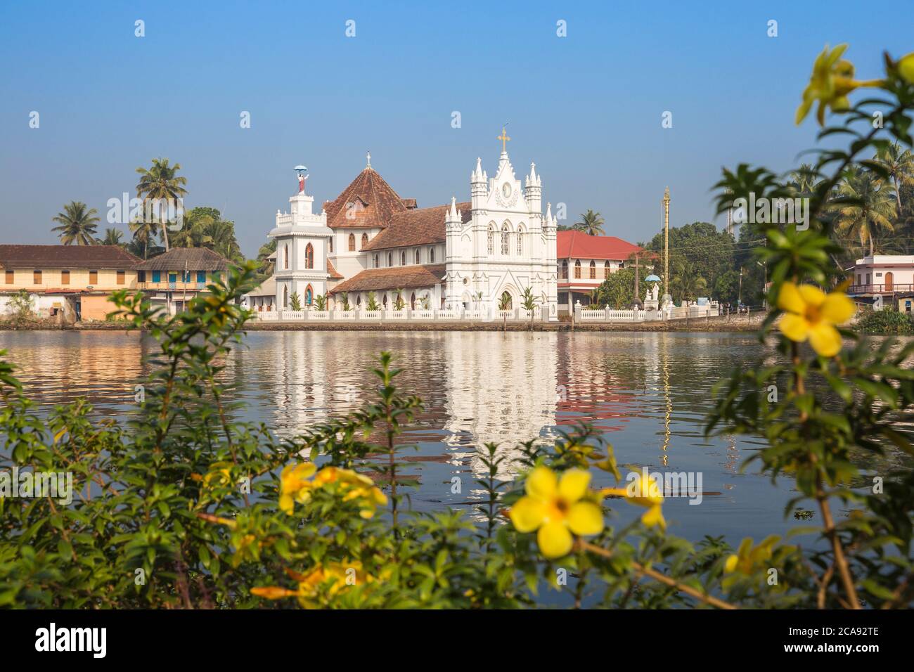 St. Mary Forane Church, Backwaters, Alappuzha (Alleppey), Kerala, India ...