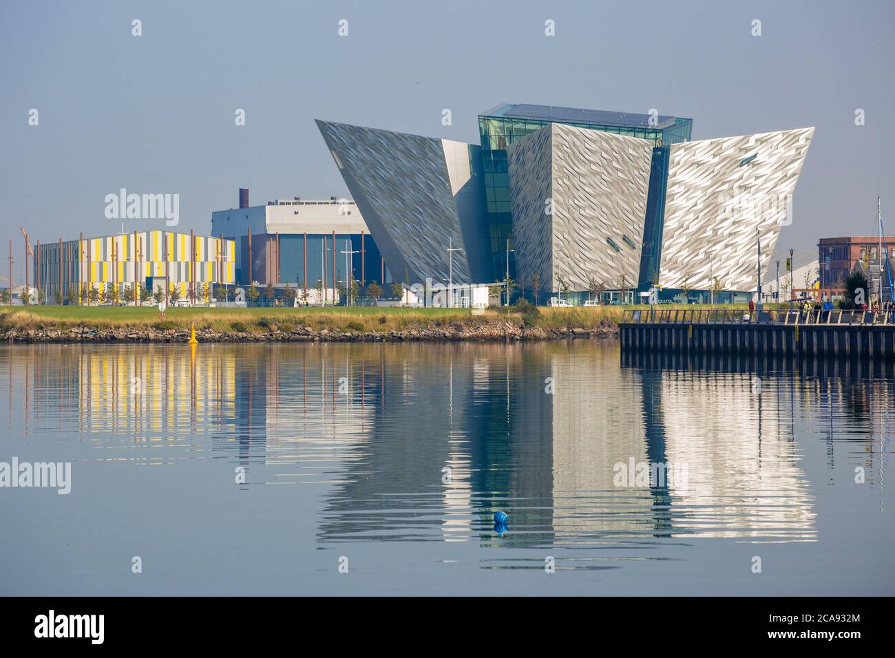View of the Titanic Belfast Museum, Belfast, Ulster, Northern Ireland ...