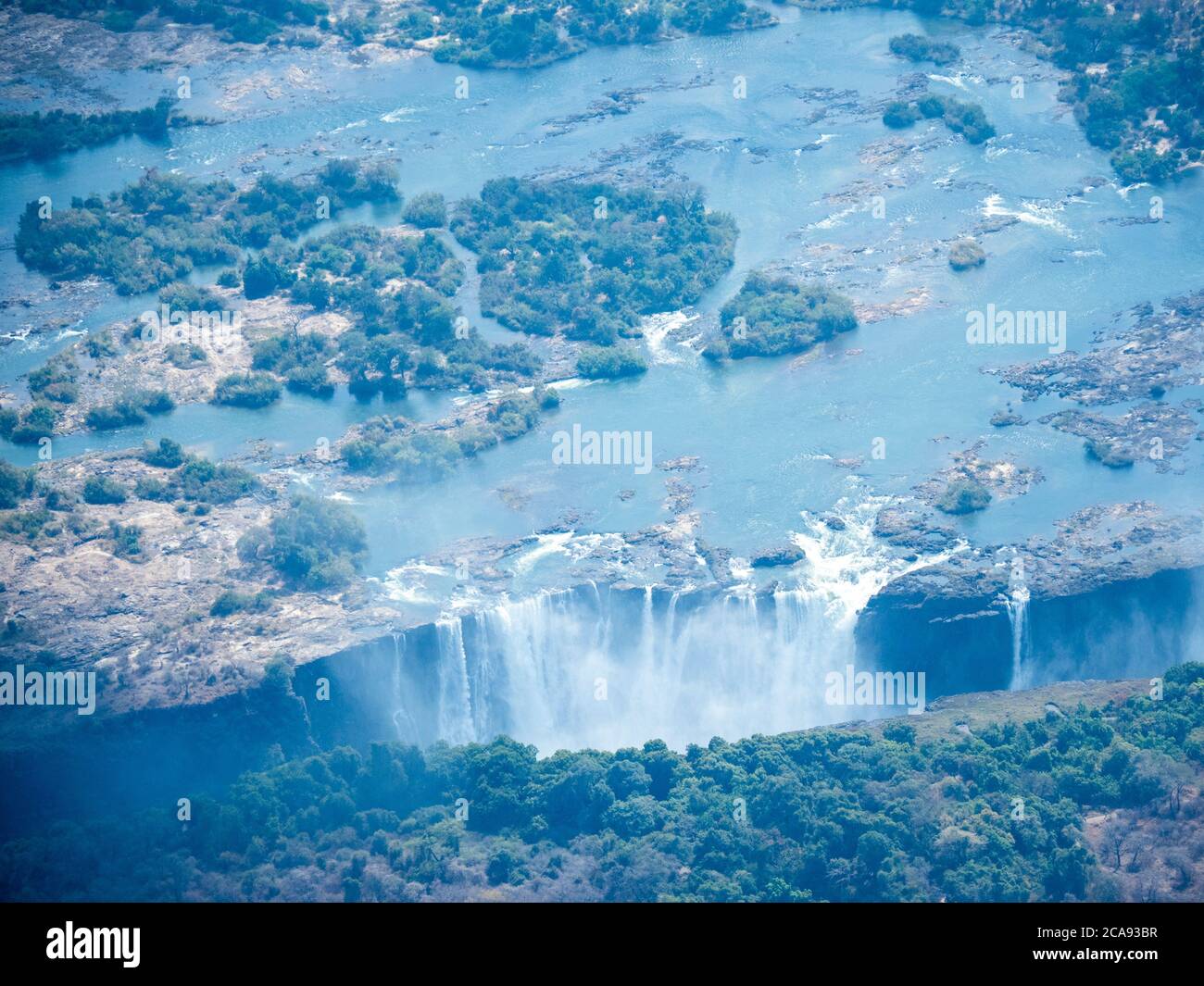 Aerial view of victoria falls hi-res stock photography and images - Alamy