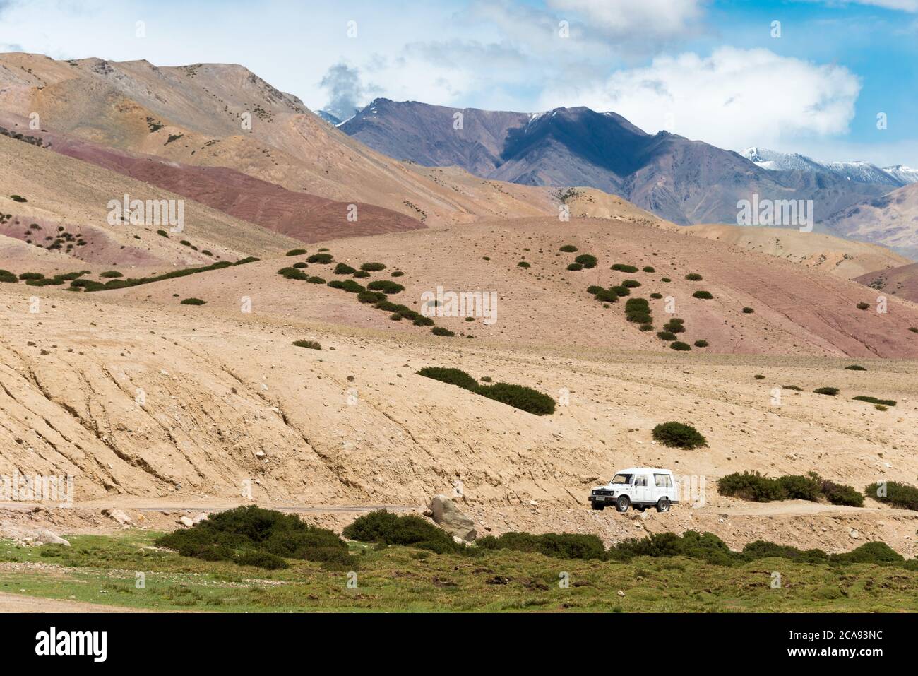 Ladakh, India - Beautiful scenic view from Between Nyoma and Tsaga La ...