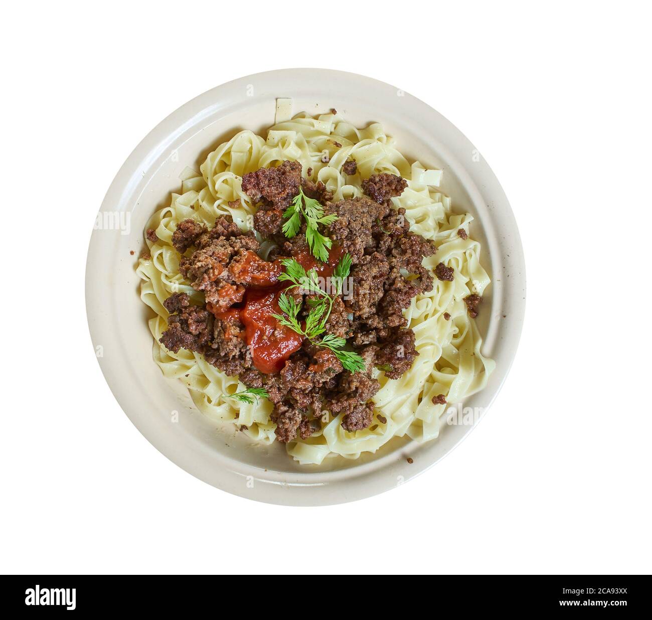 Rich ragu - Classic Italian beef ragu with shredded beef Stock Photo ...