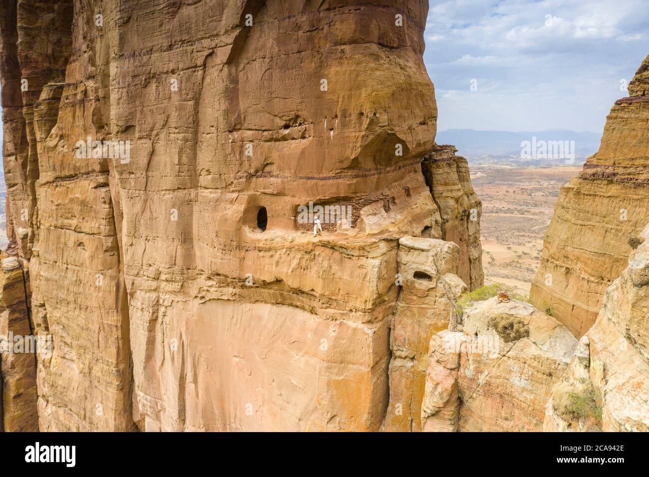 View of the rock formations of the tigray region hi-res stock ...