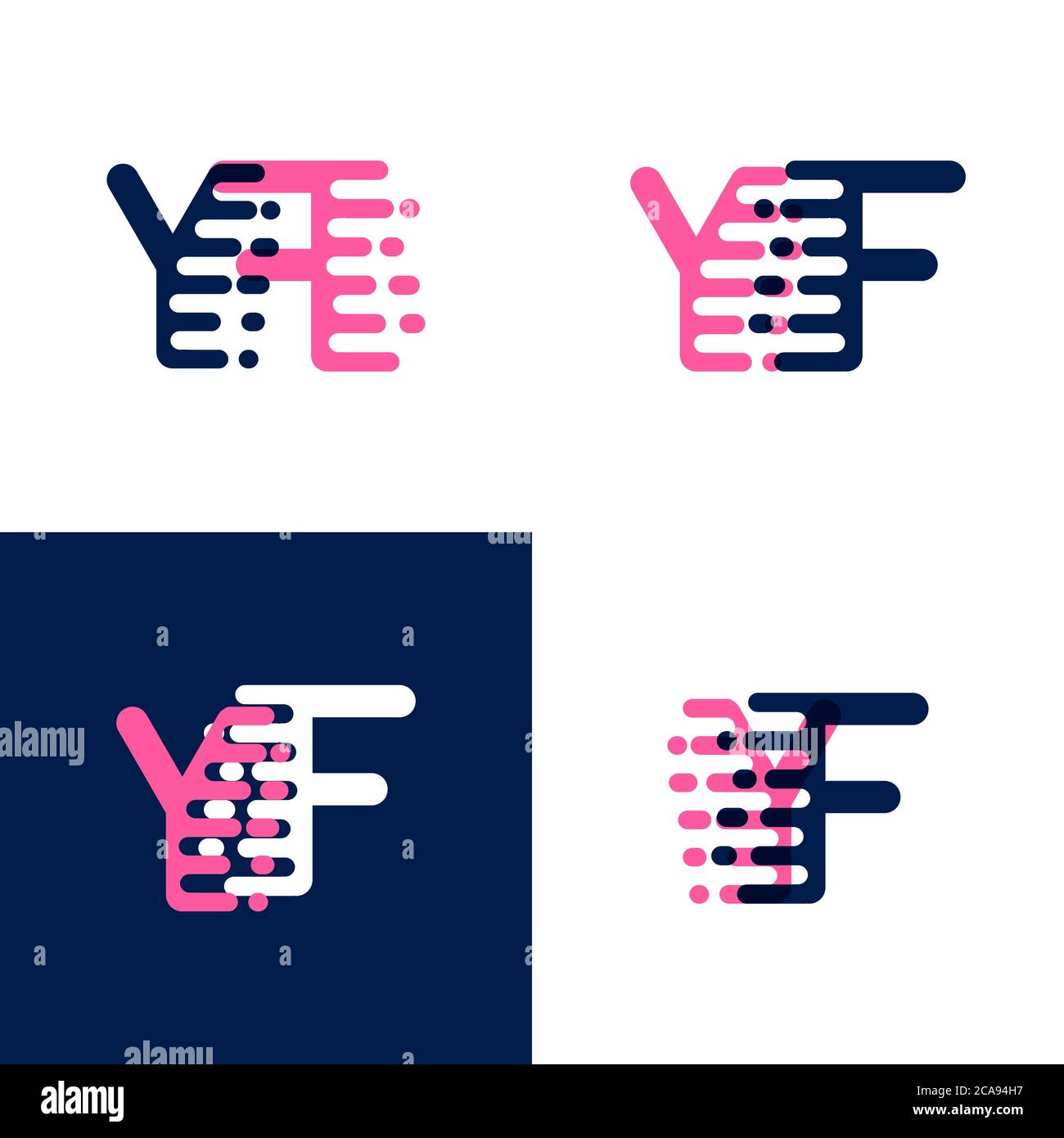 FY letters logo with accent speed in pink and drak purple Stock Vector ...
