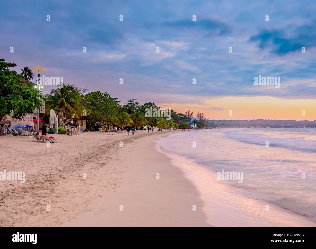 Seven Mile Beach, Long Bay, Negril, Westmoreland Parish, Jamaica, West ...
