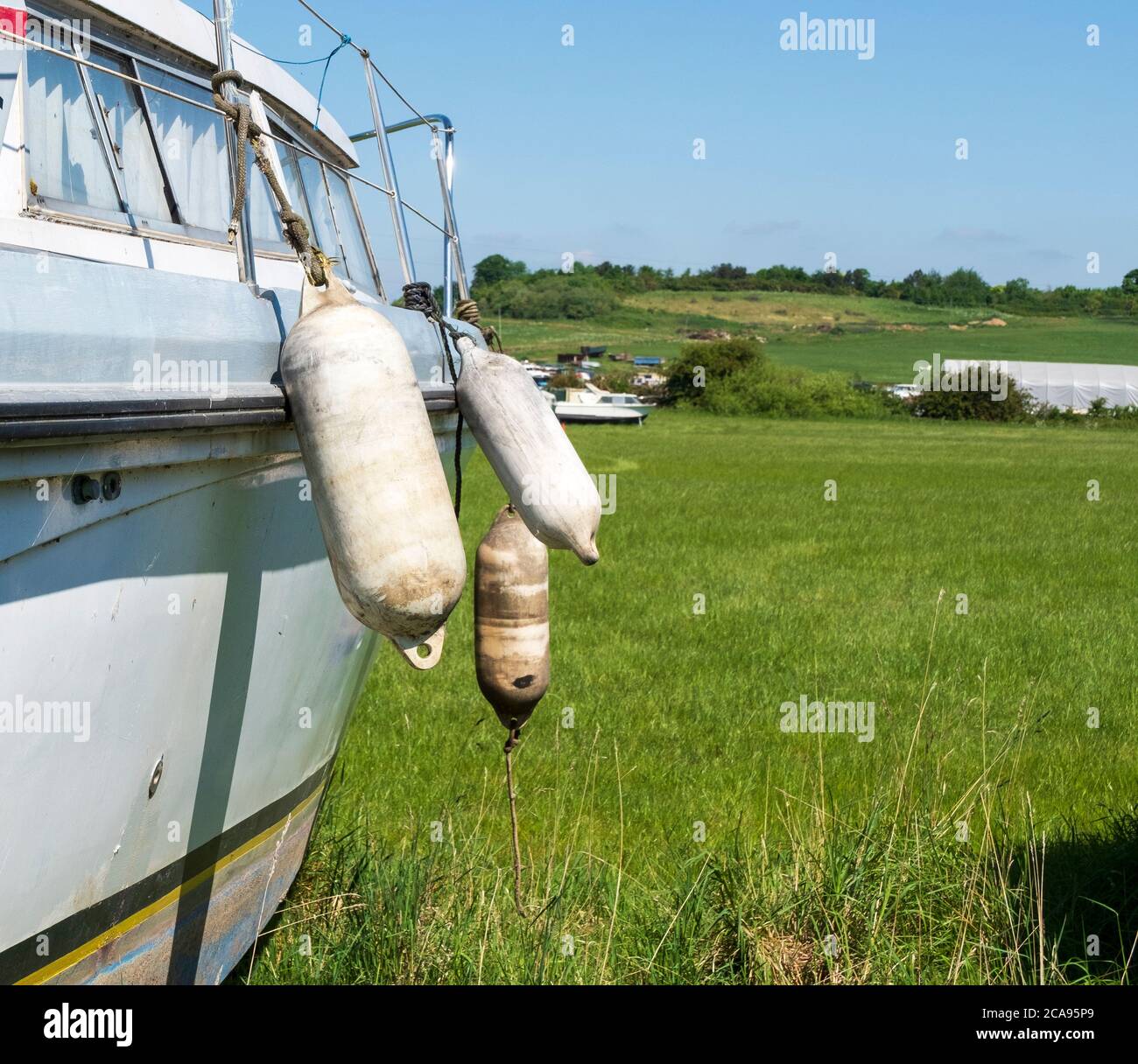 Cruiser boat steel hull river hi-res stock photography and images - Alamy